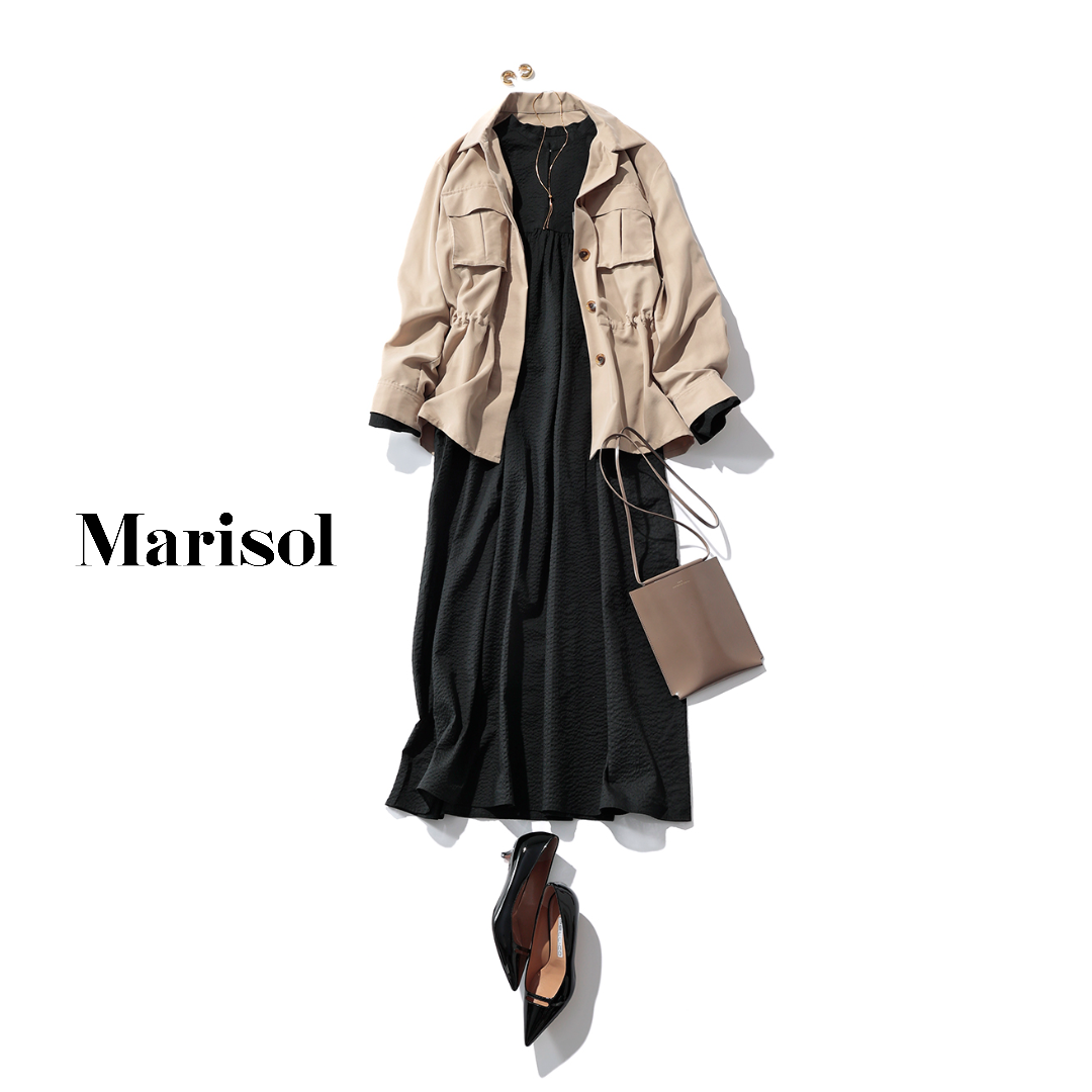 運転手から恋人に昇格できるよう黒×ベージュ配色で知的な魅力を発揮して【2023/05/26のコーデ】 | ファッション誌Marisol ...