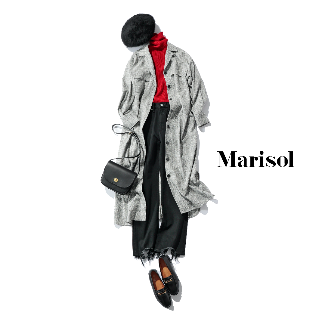 週末もクリスマスパーティを兼ねた忘年会。お約束のクリスマスレッドはインにさして【12月のコーデ 3rd Sat.】 | ファッション誌 ...